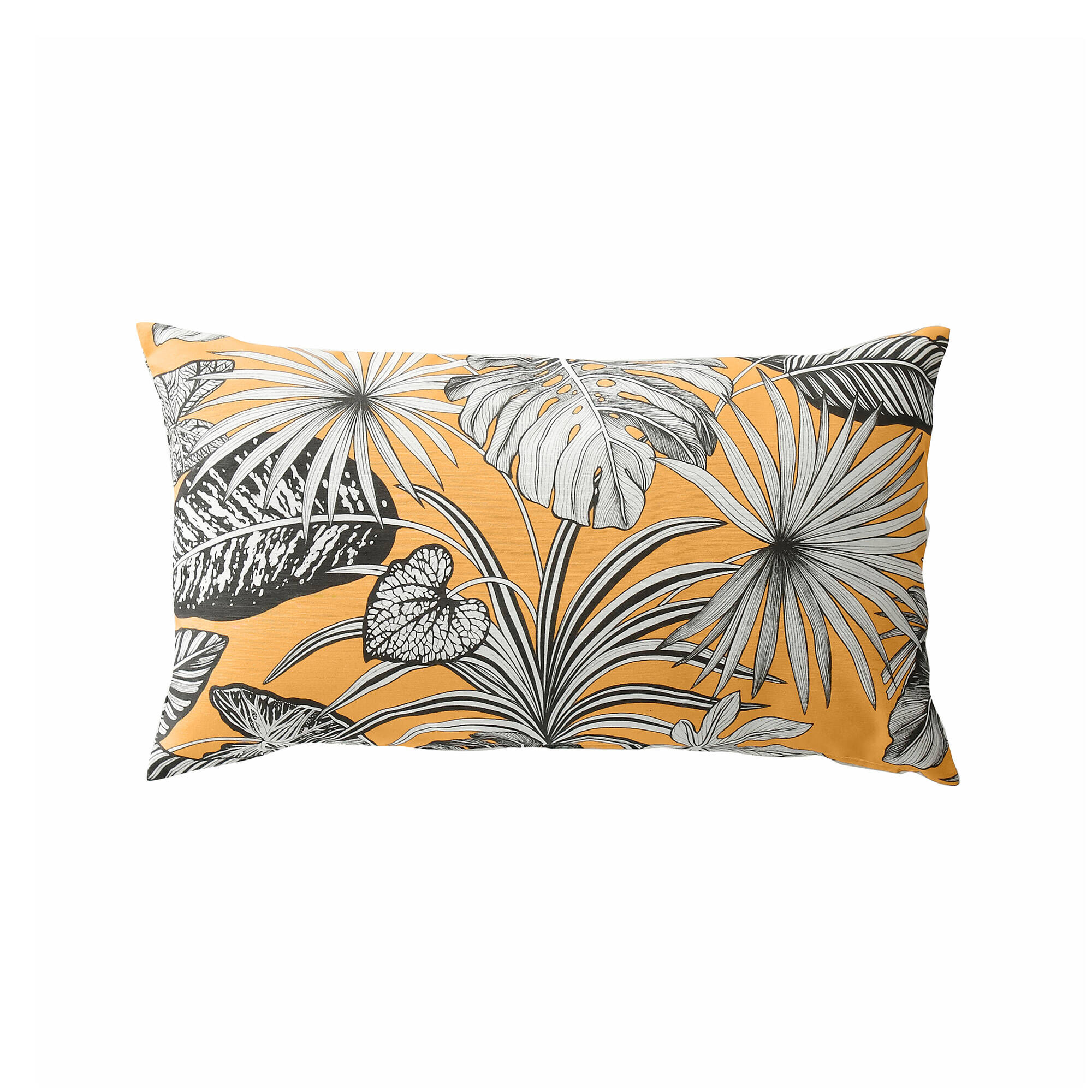 Housse de coussin imprimé tropical - lot de 2, jaune | Blancheporte