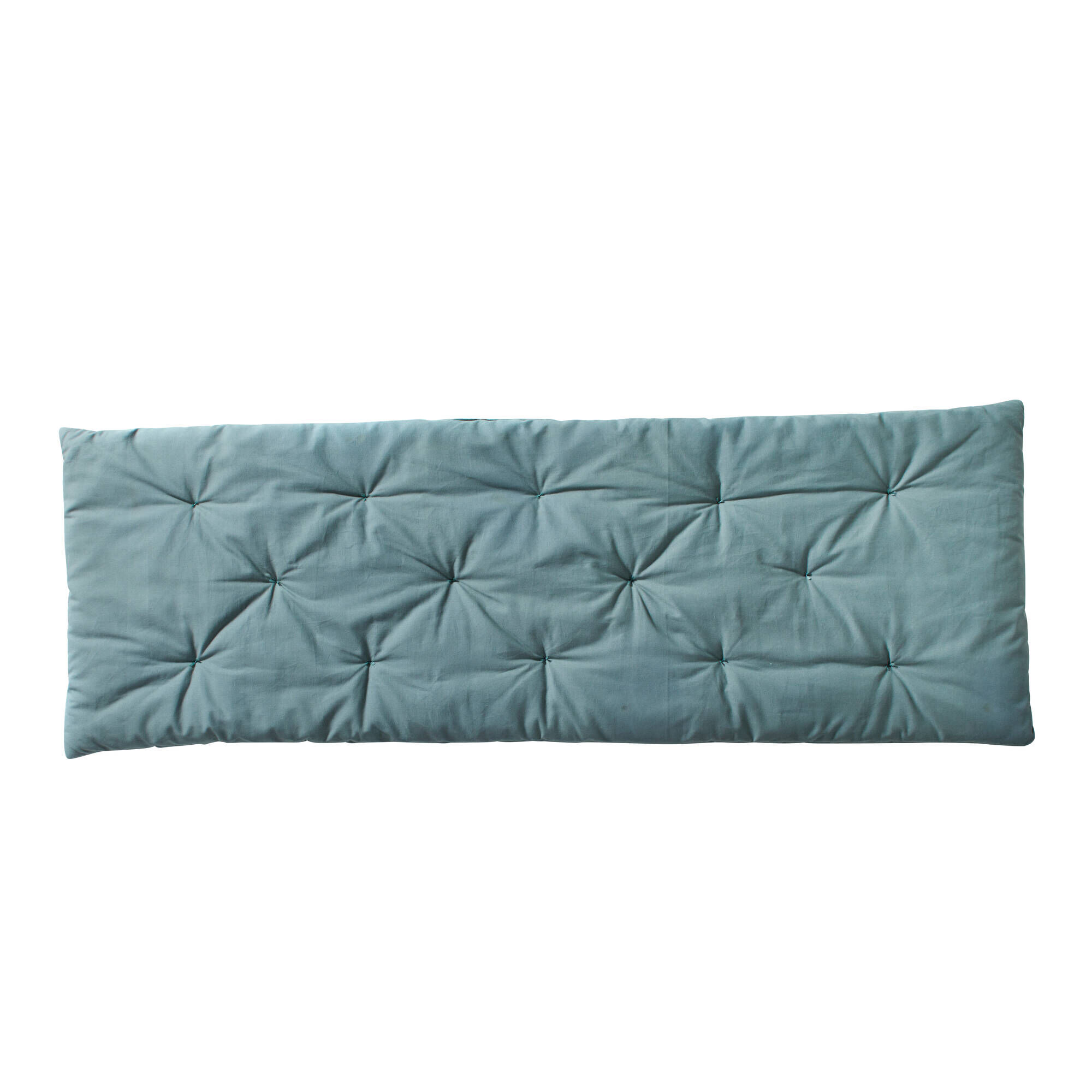 Long coussin uni d'assise de canapé, eucalyptus | Blancheporte