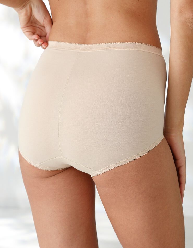 Culotte maxi Basic - lot de 3, nude | Blancheporte