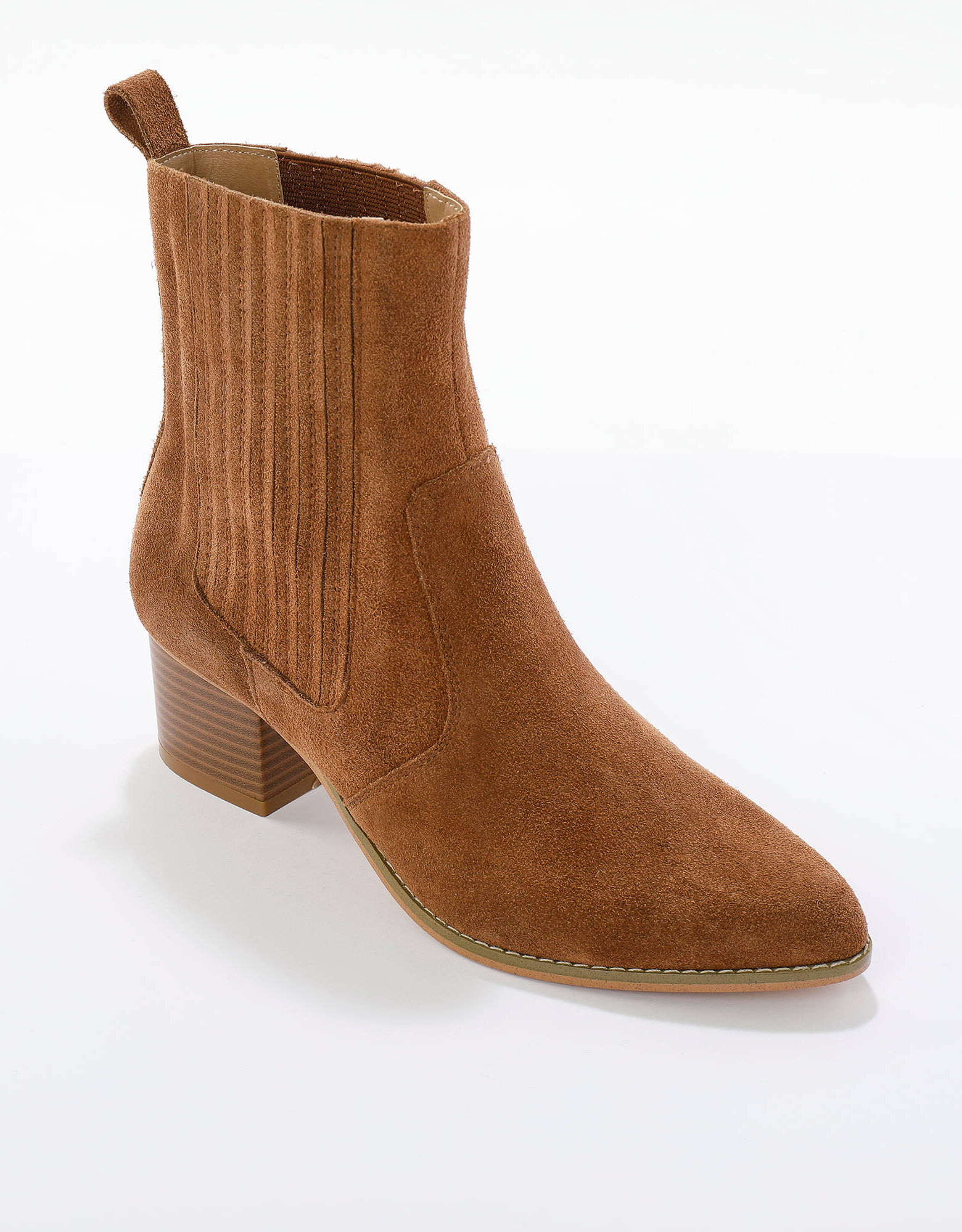 Boots western, cuir, miel | Blancheporte