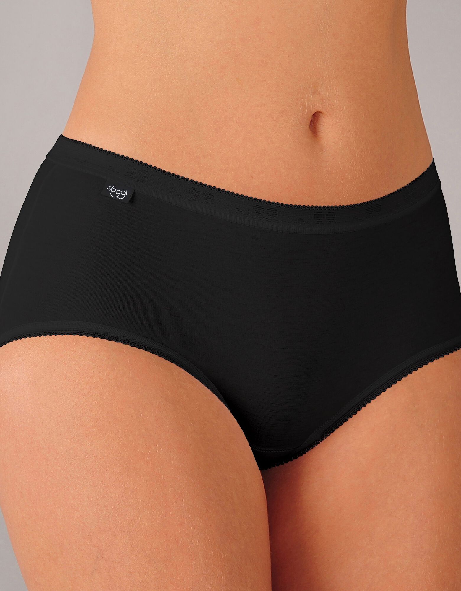 Culotte midi Basic - lot de 3, noir | Blancheporte