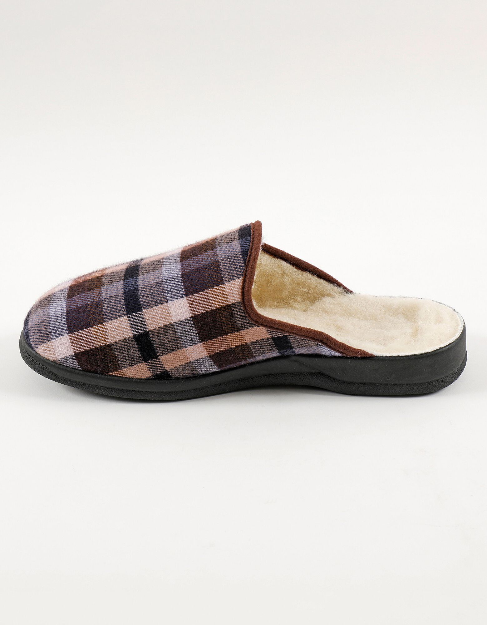 Mules homme fourrées - jusqu'au 47, marron | Blancheporte