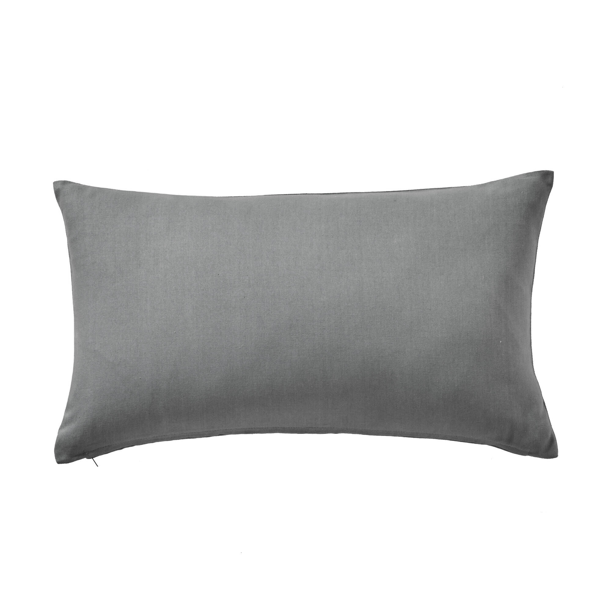 Housse de coussin unie bachette - lot de 2, gris perle | Blancheporte