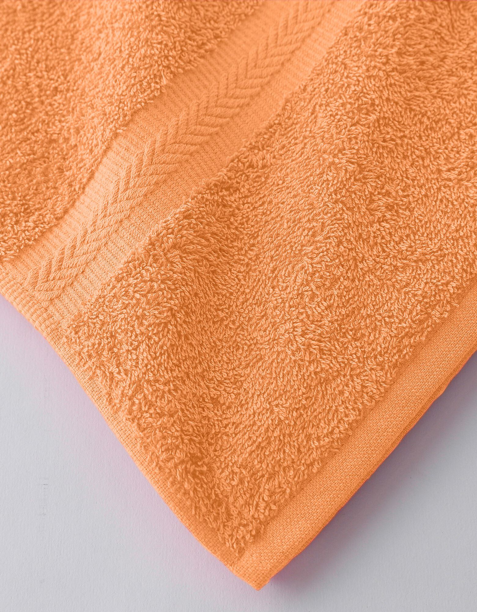 Eponge unie 420 g/m2 confort moelleux, abricot | Blancheporte