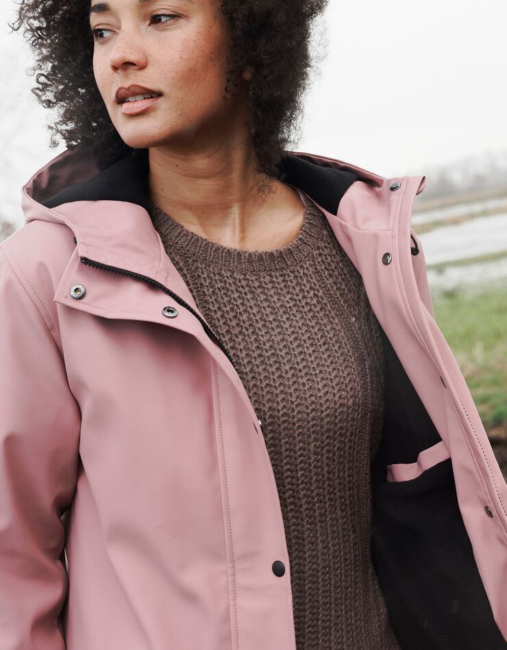 Ciré imperméable en polyester recyclé(**), rose grisé | Blancheporte