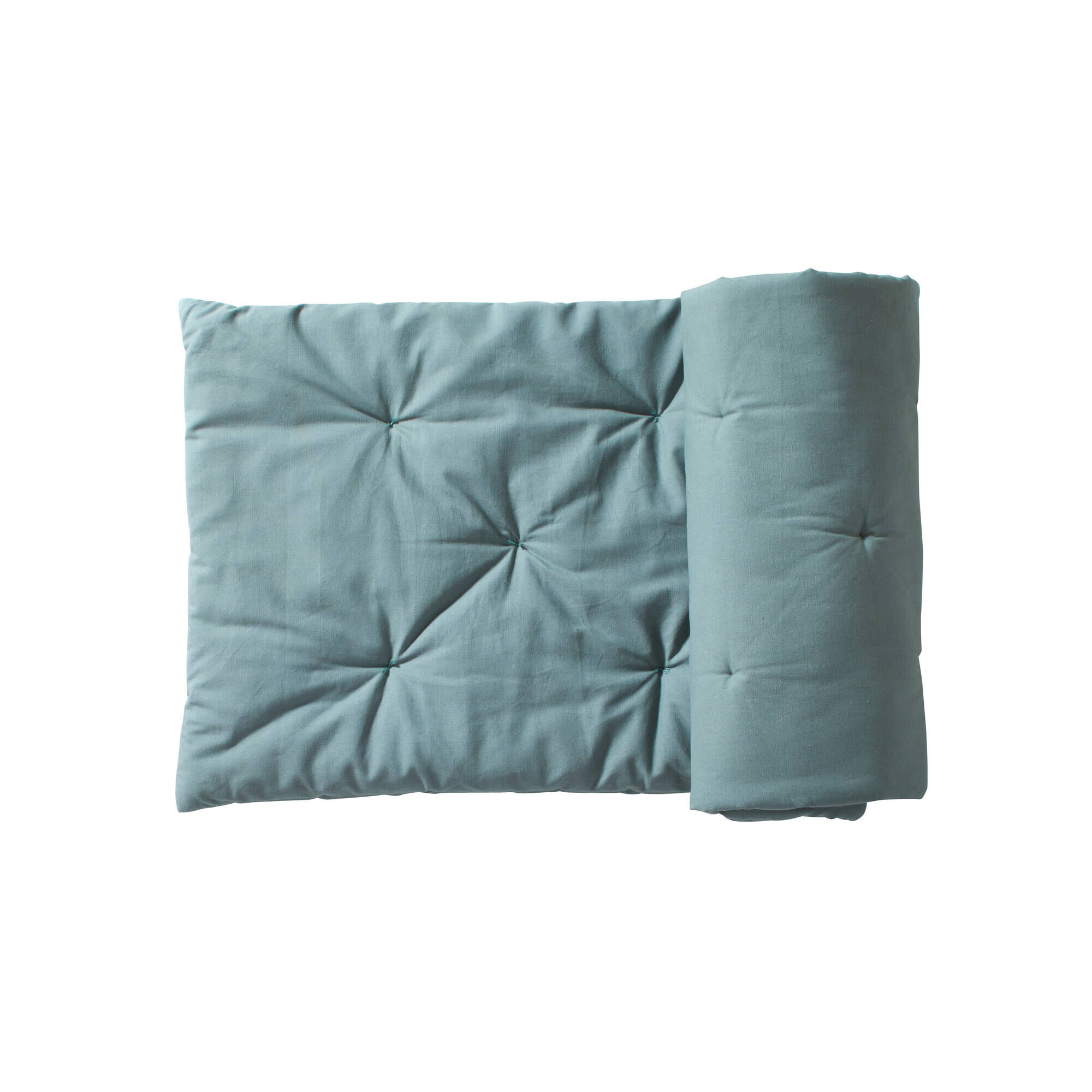 Long coussin uni d'assise de canapé, eucalyptus | Blancheporte