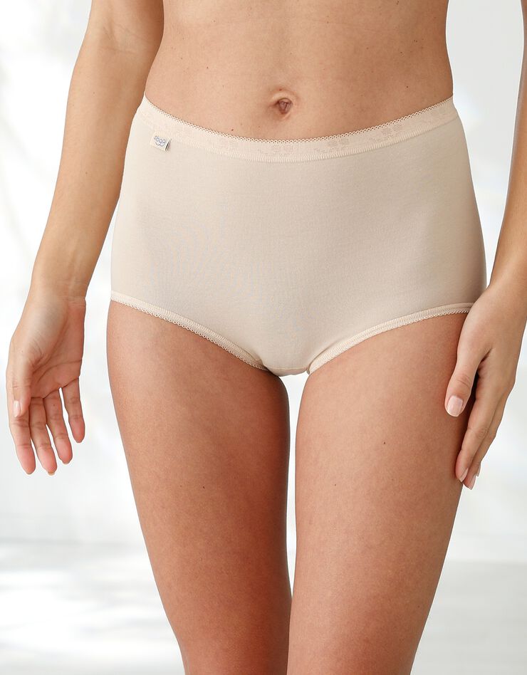 Culotte maxi Basic - lot de 3, nude | Blancheporte