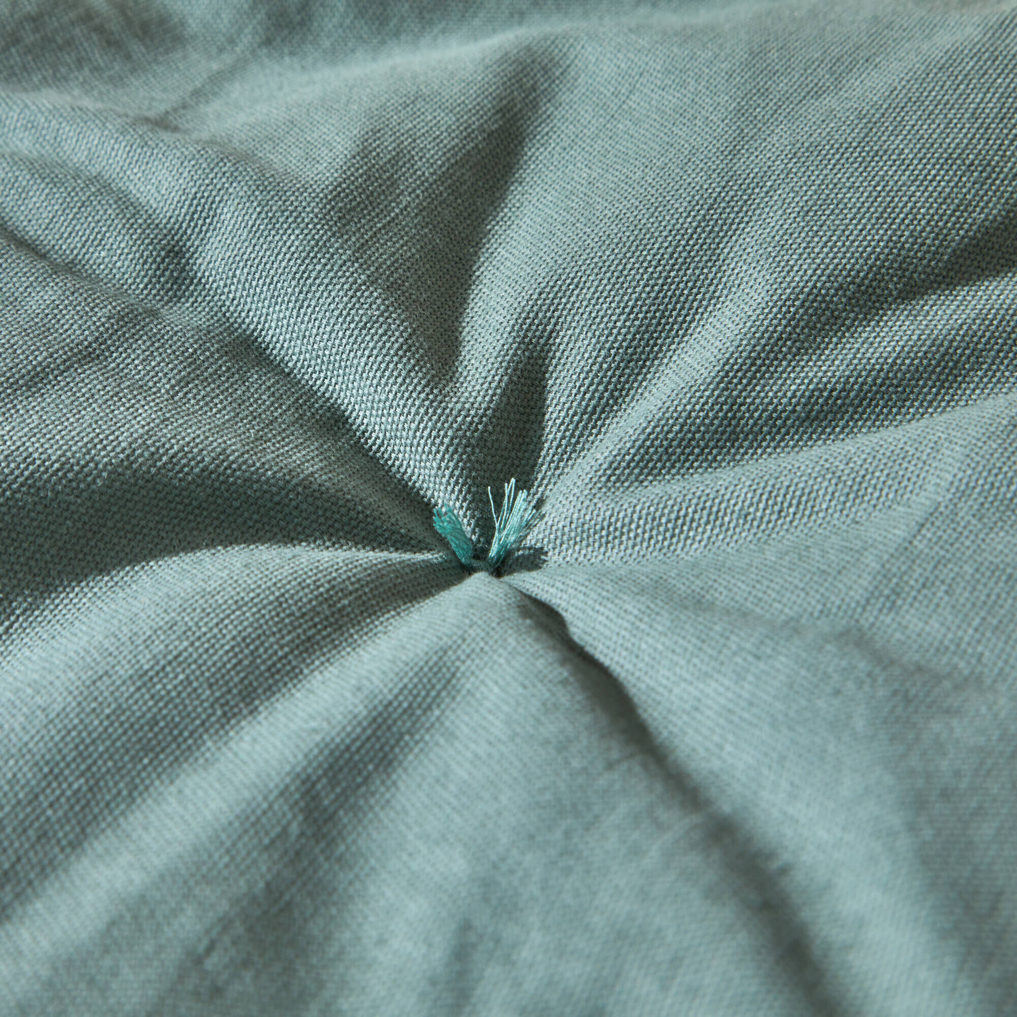 Long coussin uni d'assise de canapé, eucalyptus | Blancheporte