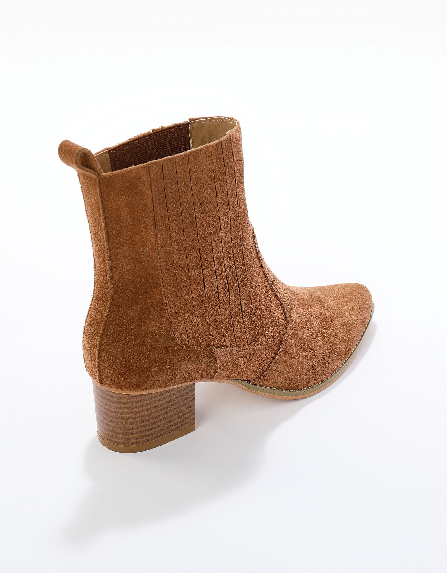 Boots western, cuir, miel | Blancheporte
