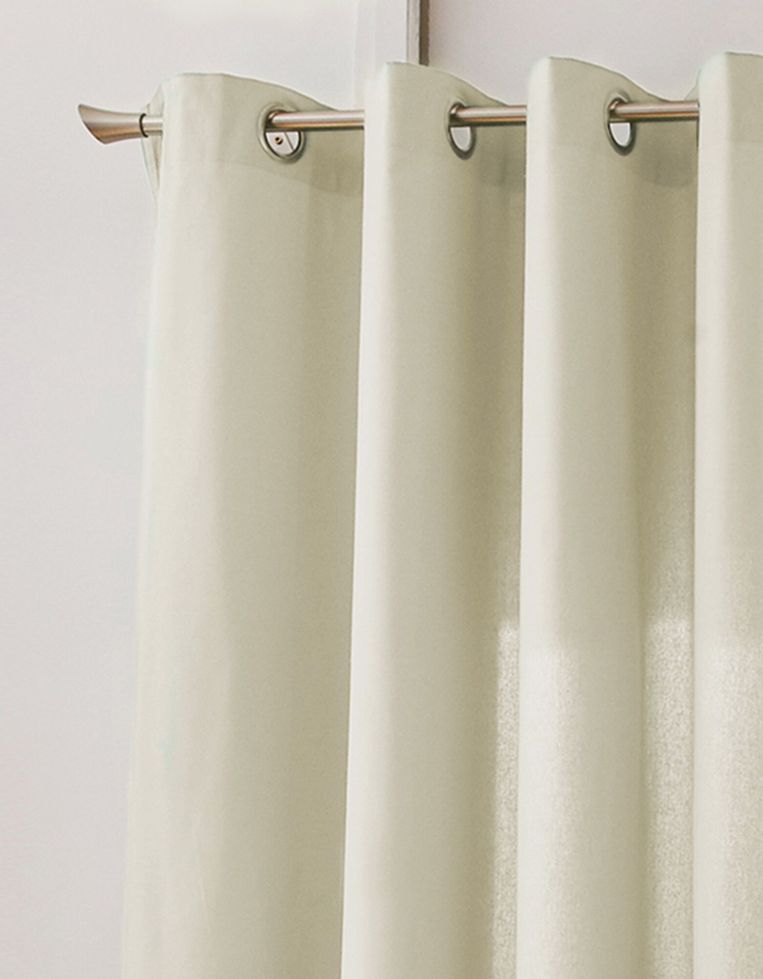 Rideau bachette uni tamisant oeillets, écru | Blancheporte