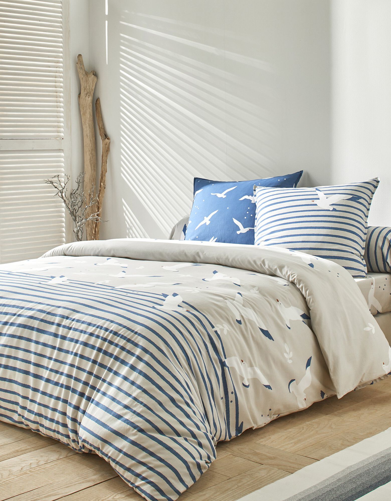 Linge de lit Plage - coton, gris | Blancheporte