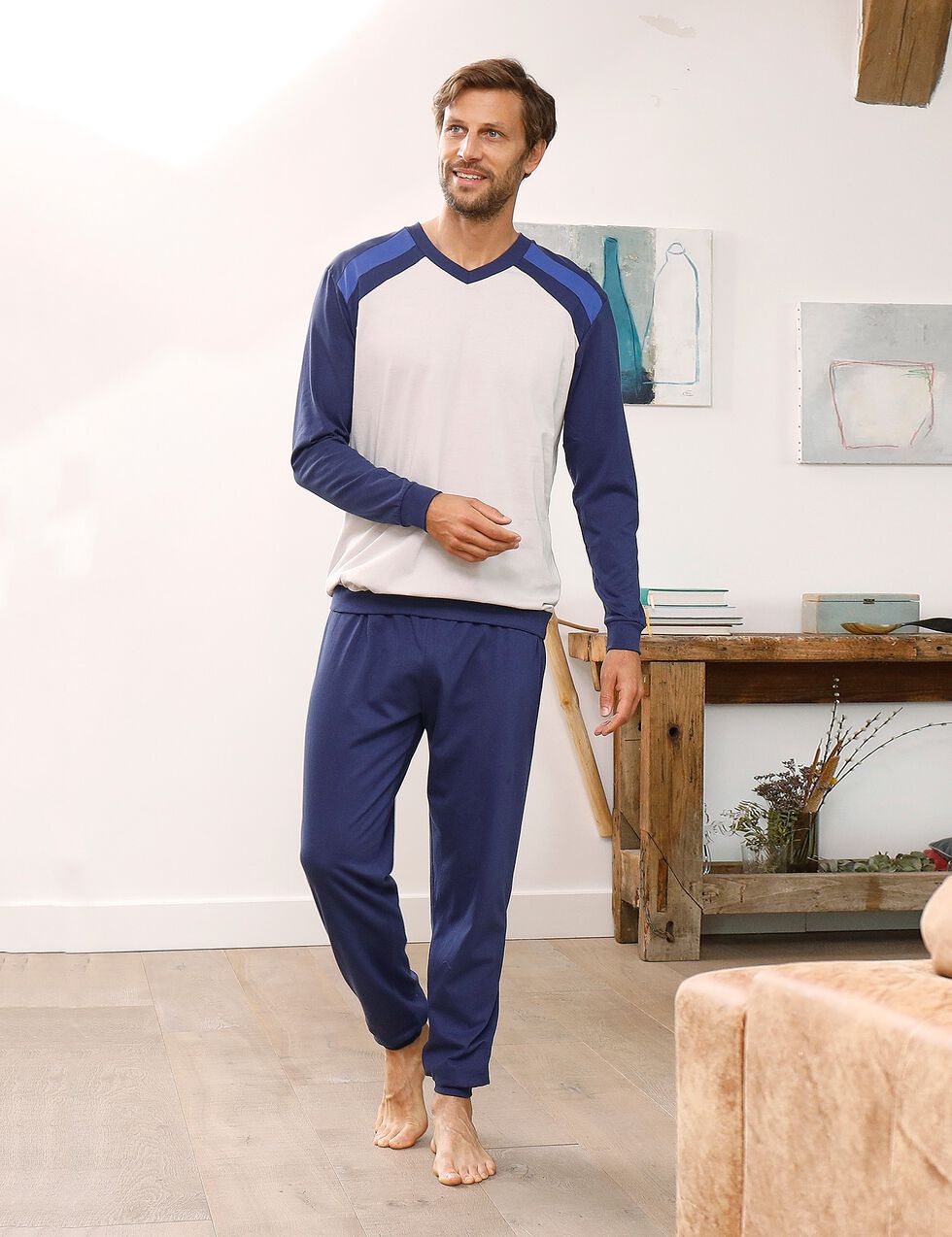 Pyjama homme Pas Cher - Polaire, velours ou coton | Blancheporte
