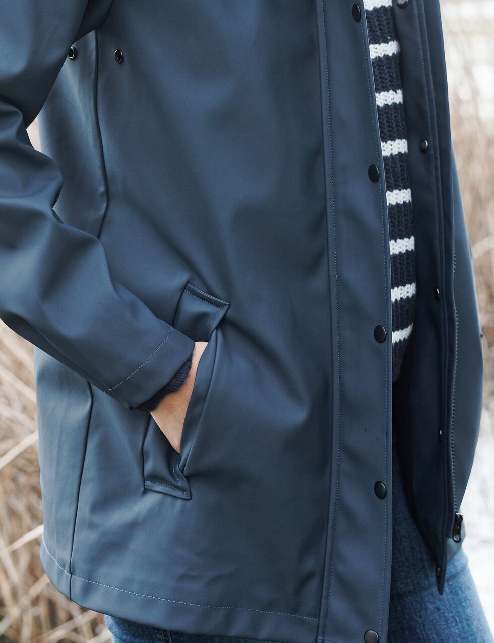 Ciré imperméable en polyester recyclé(**), marine | Blancheporte