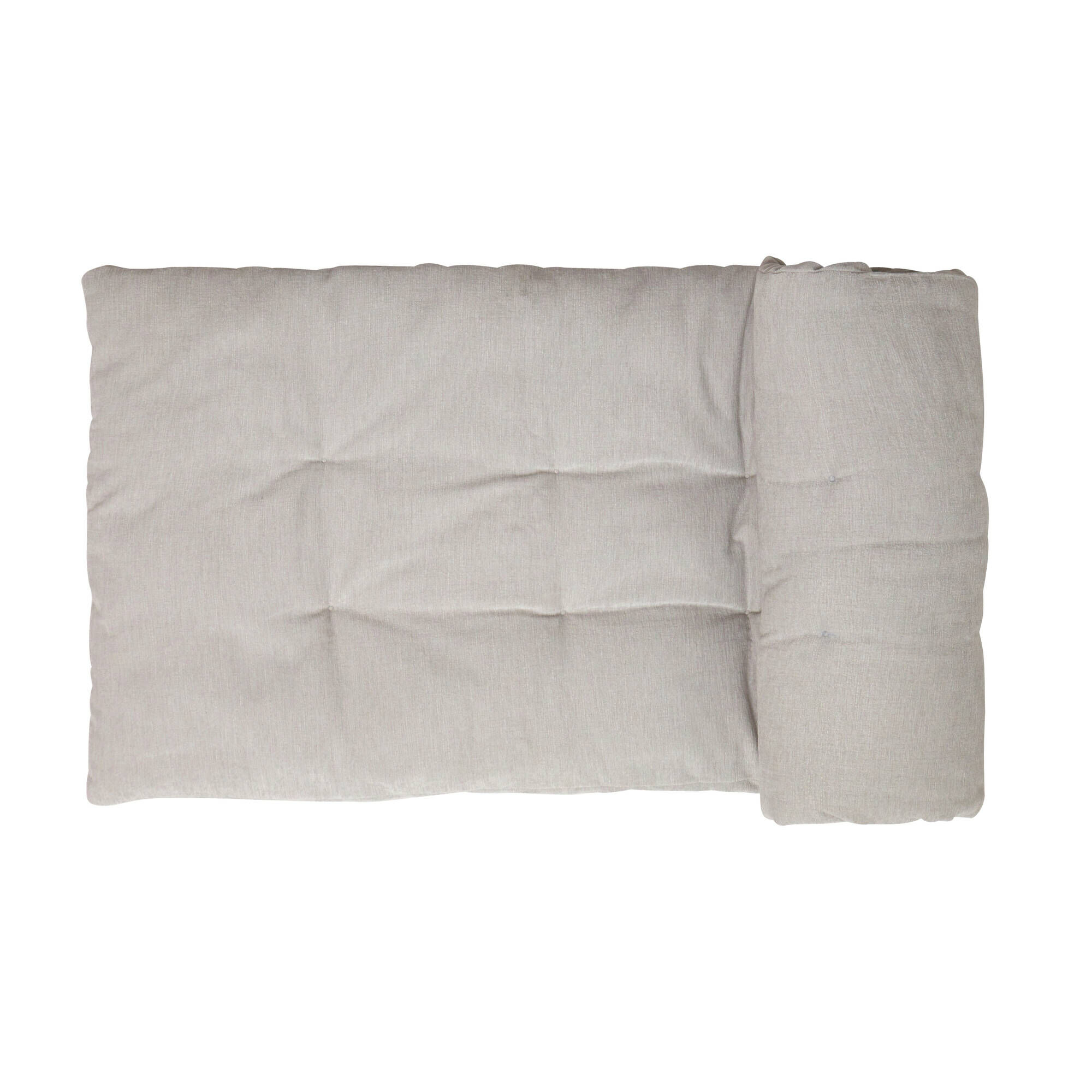 Long coussin de canapé chenille, gris perle | Blancheporte